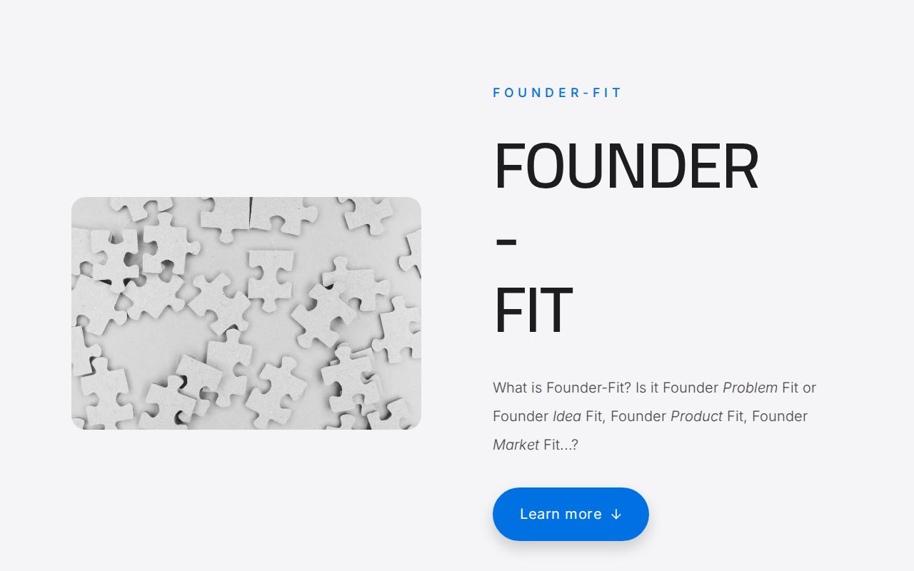 Founder-Fit - Are you working on the right business?